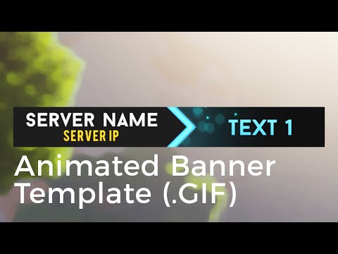 Advanced .GIF Minecraft Animated Banner Template - "Elegant Dazzle"
