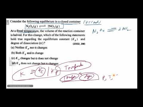 Consider the following equilibrium in a closed container: N2O4(g) ⇌ 2NO2(g). At a fixed temperature,