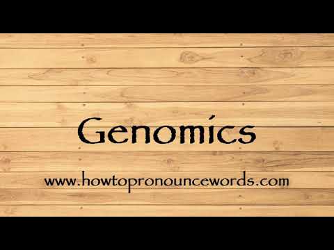 How To Pronounce Genomics ? How To say Genomics New Video