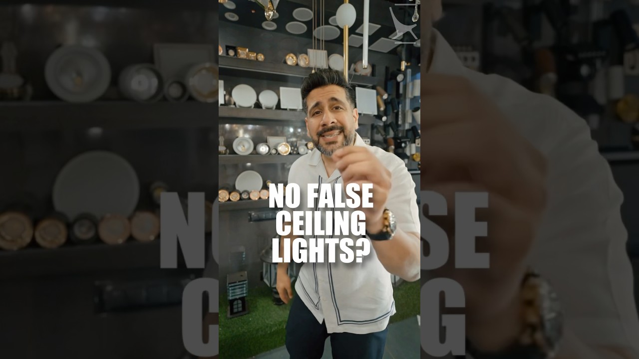 No False Ceiling | Ceiling Light Options #falseceiling #ceilinglights #interiortips