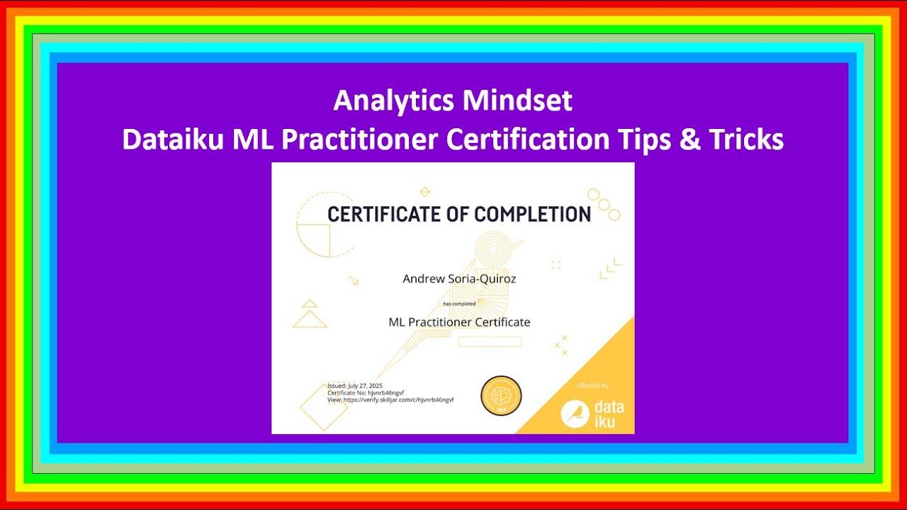 Dataiku ML Certification Tips and Tricks