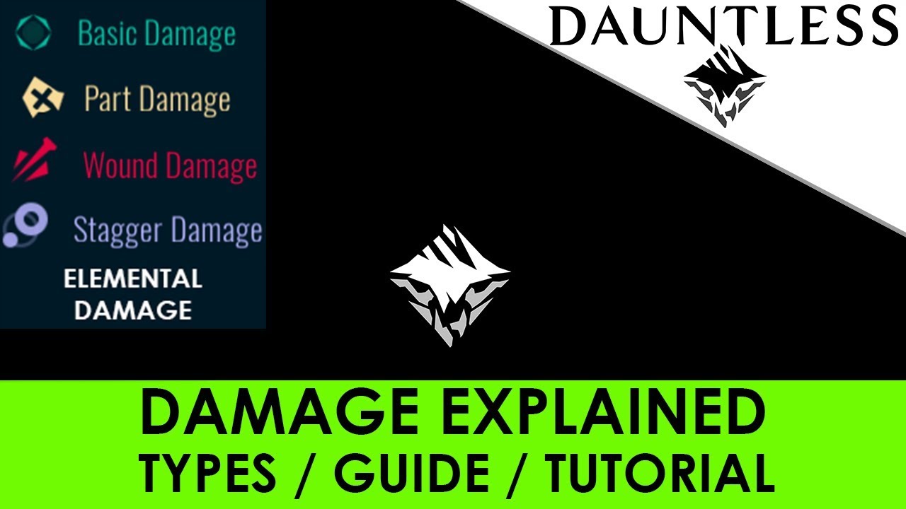 Dauntless - Damage Type Explanation & Damage Guide
