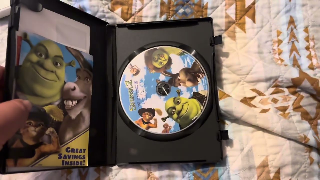 DreamWorks Shrek 2 2004 and Shrek 3D 2004/2007 Reprint DVD 📀 USA 🇺🇸 Unboxing 