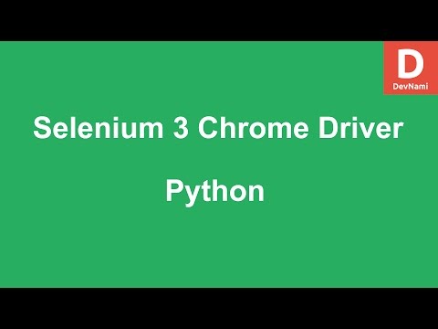 Selenium 3 Python Chrome Driver