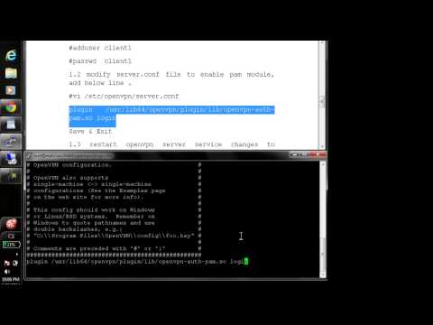 How to configure user authentication for OpenVPN