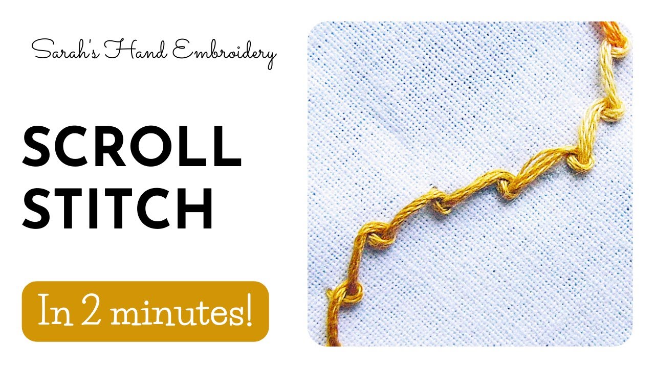 Video Library of Hand Embroidery Stitches - Sarah's Hand Embroidery