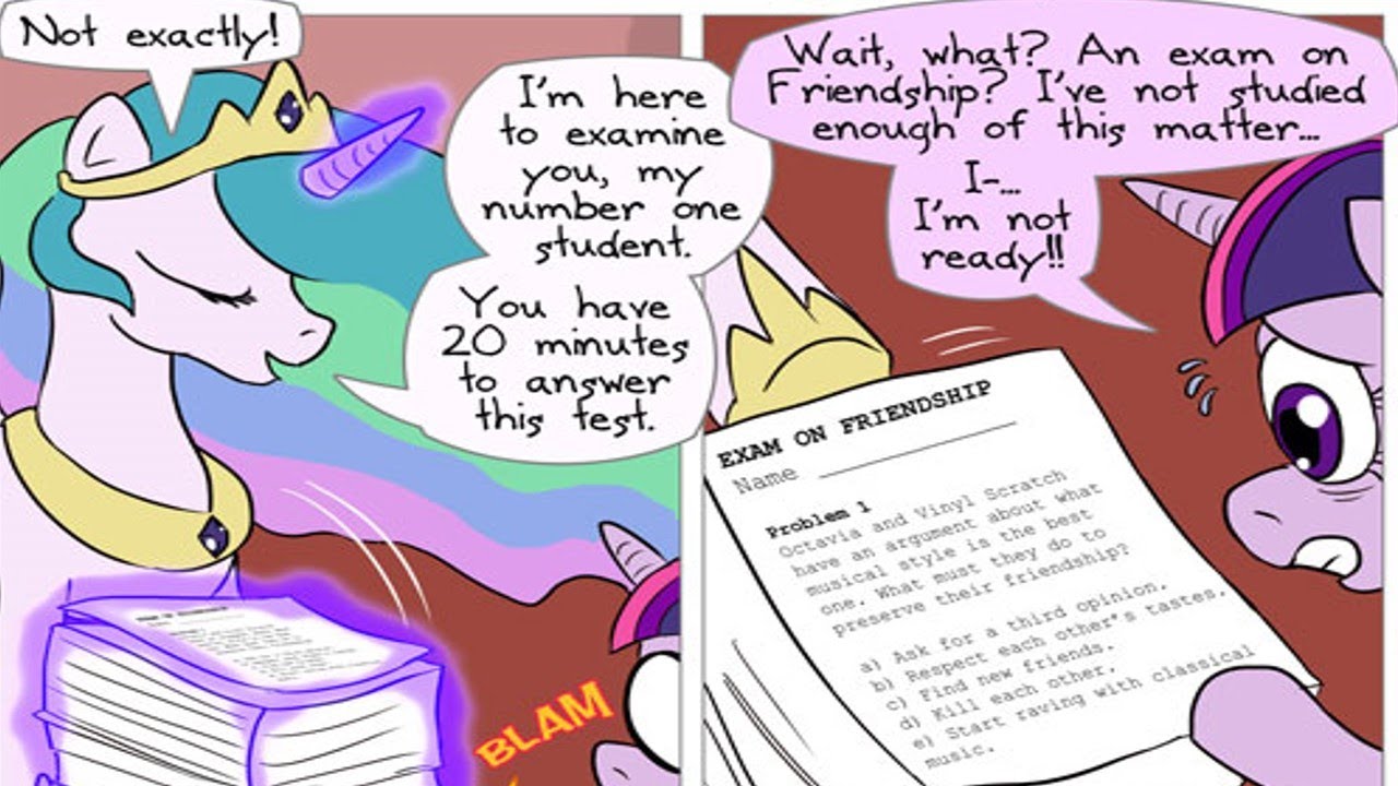 [MLP Comic Dub] Celestia's Visit (comedy)