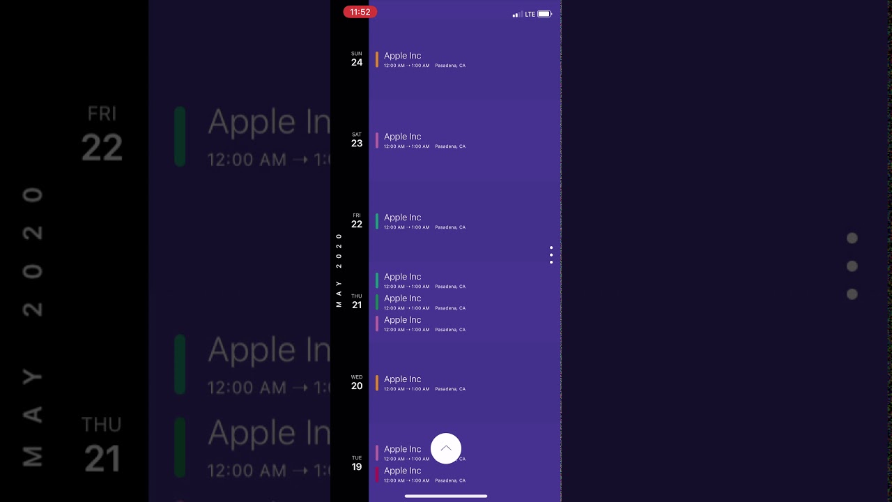 ElegantTimeline - List Scroll + Month SideBar