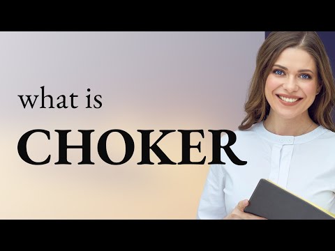 Choker | definition of CHOKER