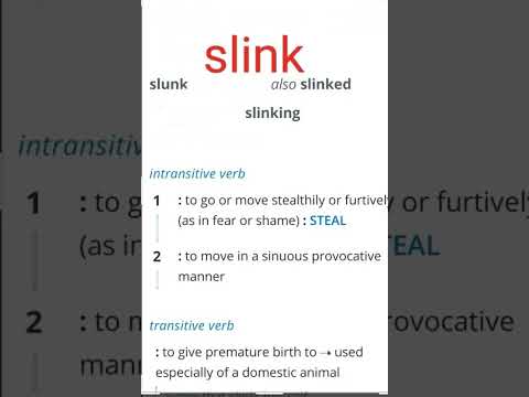 GRE VOCABULARY - slink#grevocab #grepreparation