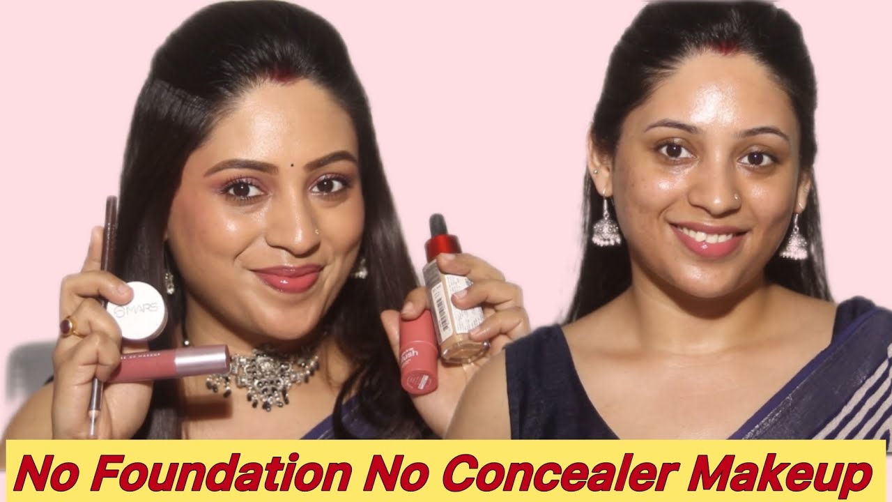 No Foundation No Concealer | Everyday Minimal Makeup Look with Just 6 Products | Natural Glow