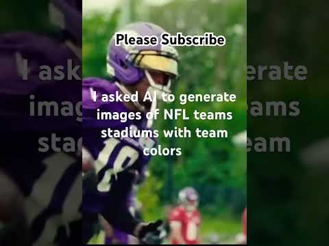 I asked AI to generate images of NFL teams stadiums with team colors