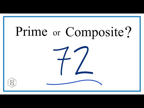 Is 72 a Prime or Composite Number?