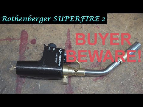 #MT55 Rothenberger Superfire 2 MAPP gas torch. Buyer beware. I cannot recommend.