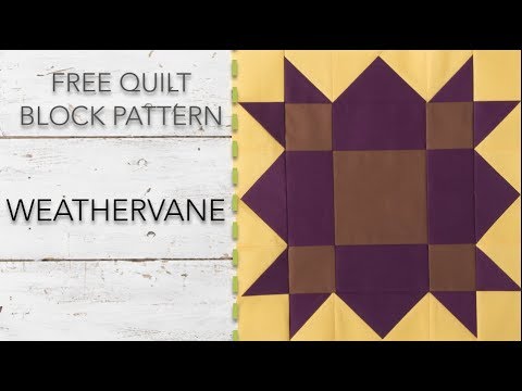 The Weathervane Quilt Block! Free Pattern! - Nancy's Notions