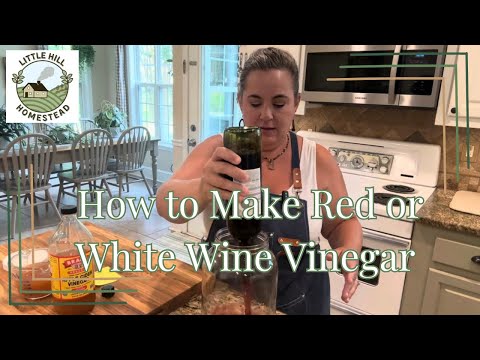 Red wine vinegar to use a wine we didn’t love. How to make red or white wine vinegar from scratch.