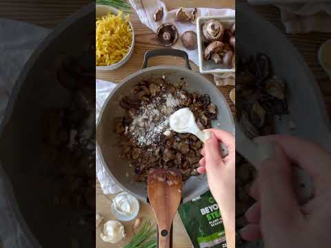 Insanely Delicious Beyond Beef Stroganoff #shorts