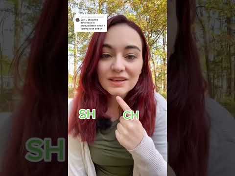 #pronunciation of SH and CH🗣️ #eslteacher #englishpronunciation #learnenglish #speakenglish #ingles