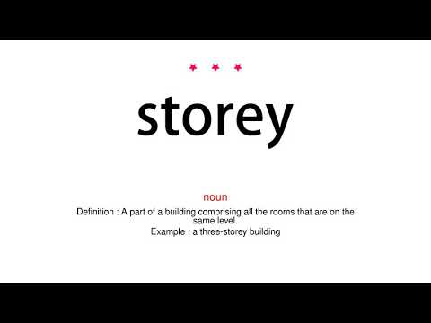How to pronounce storey - Vocab Today