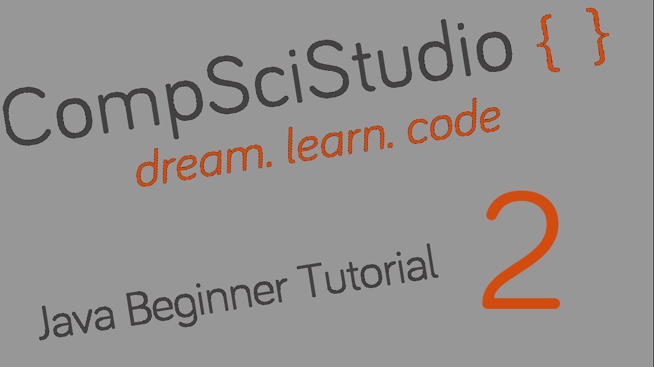 Java Beginner Programming Tutorial 2 Hello World