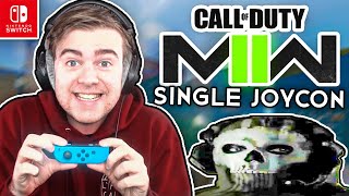 Playing Modern Warfare 2 with a SINGLE Nintendo Switch Joycon
