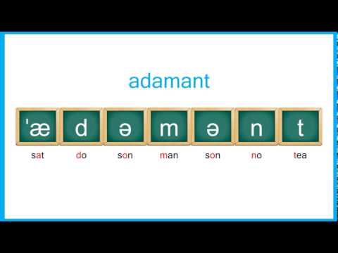 How to pronounce Adamant ?