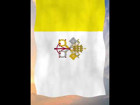 Vatican City (Holy See) Flag || Flags in The World || World Flag 2023. #youtubeshorts