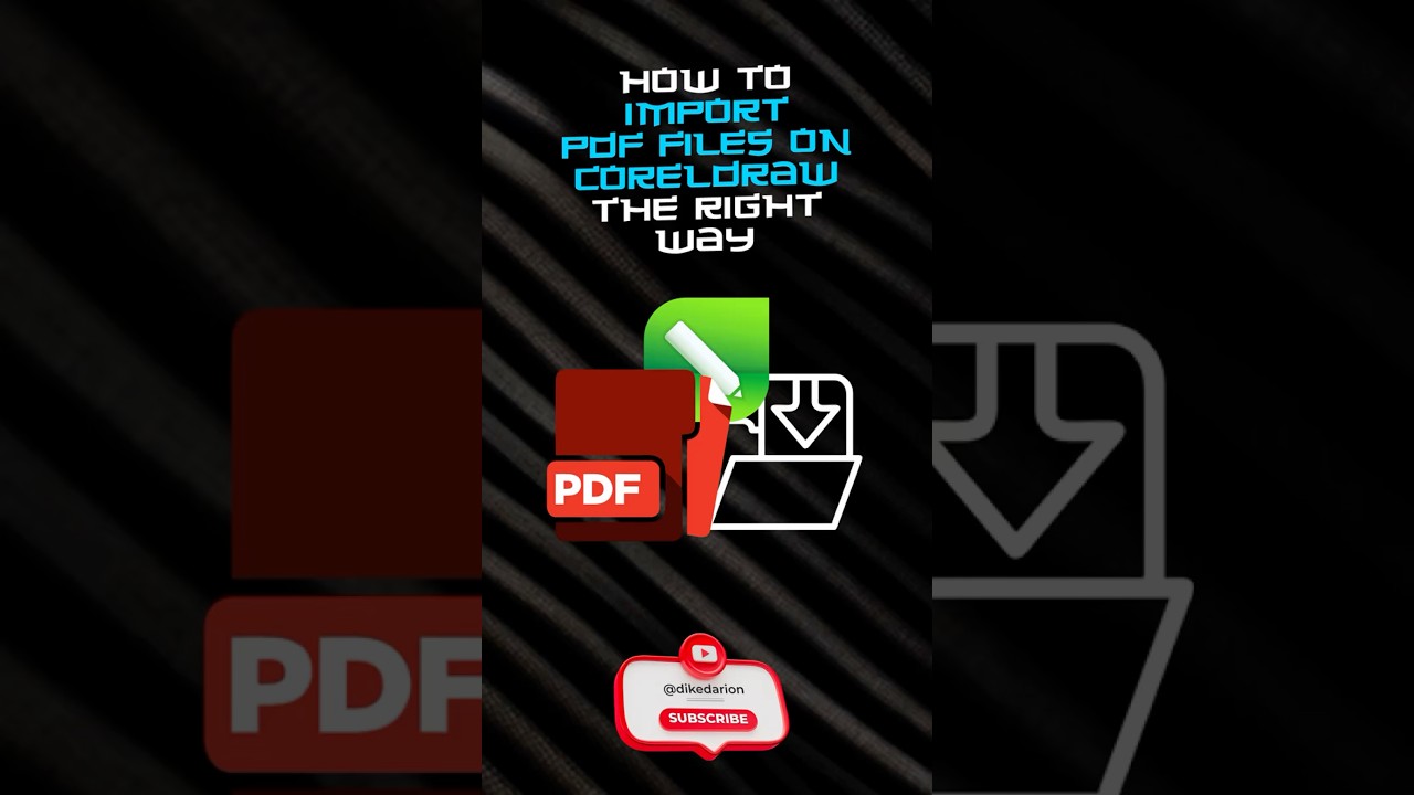 How to Import PDF Files in CorelDRAW the Right Way | Fix Errors & Preserve Design!