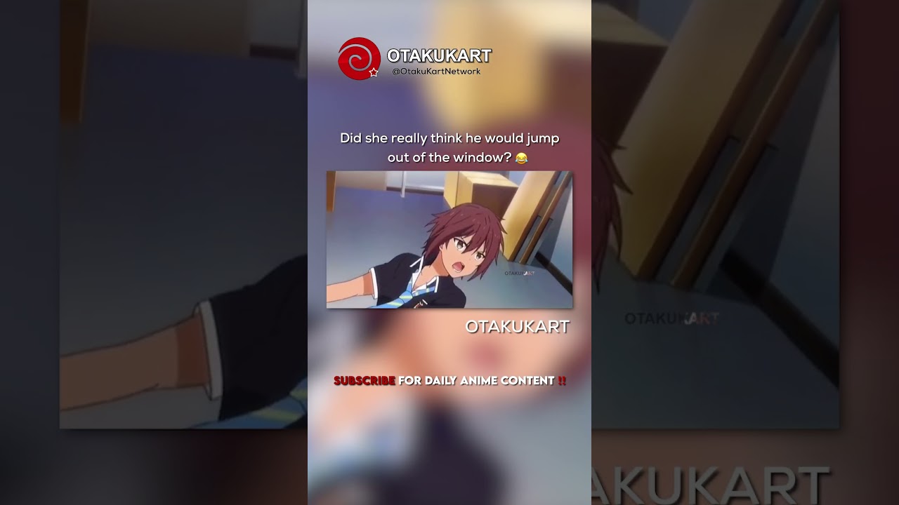 Did she really think he would jump out of the window #animeedits #anime #shorts #animememes