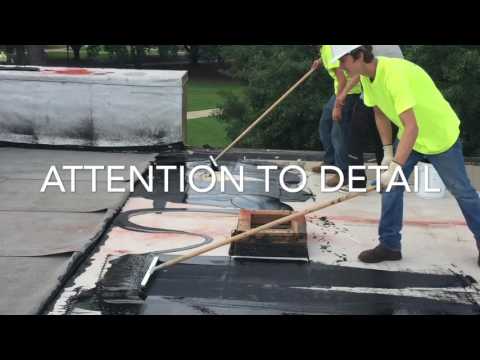 RDS Construction re-roof project SOPREMA Modified Bitumen cold ply system
