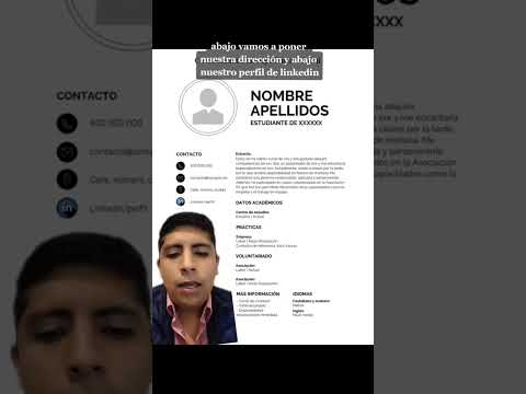 EJEMPLO DE UN CV COMPLETO SIN EXPERIENCIA LABORAL #3