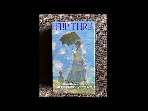 Claude Monet Impressionism Art Tarot - a tarot deck flip thru
