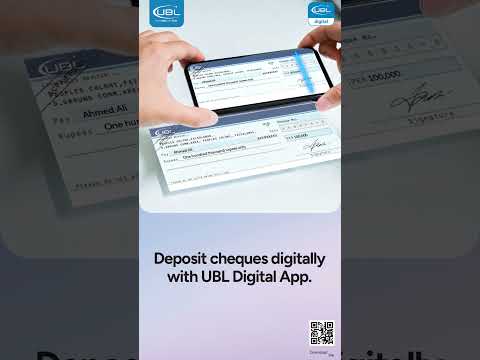 Deposit your cheques digitally with the UBL Digital App!