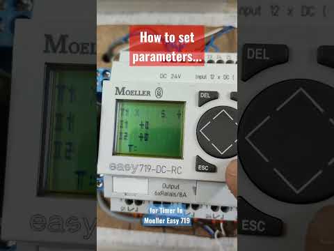 How to set parameters for Timer in Moeller Easy 719