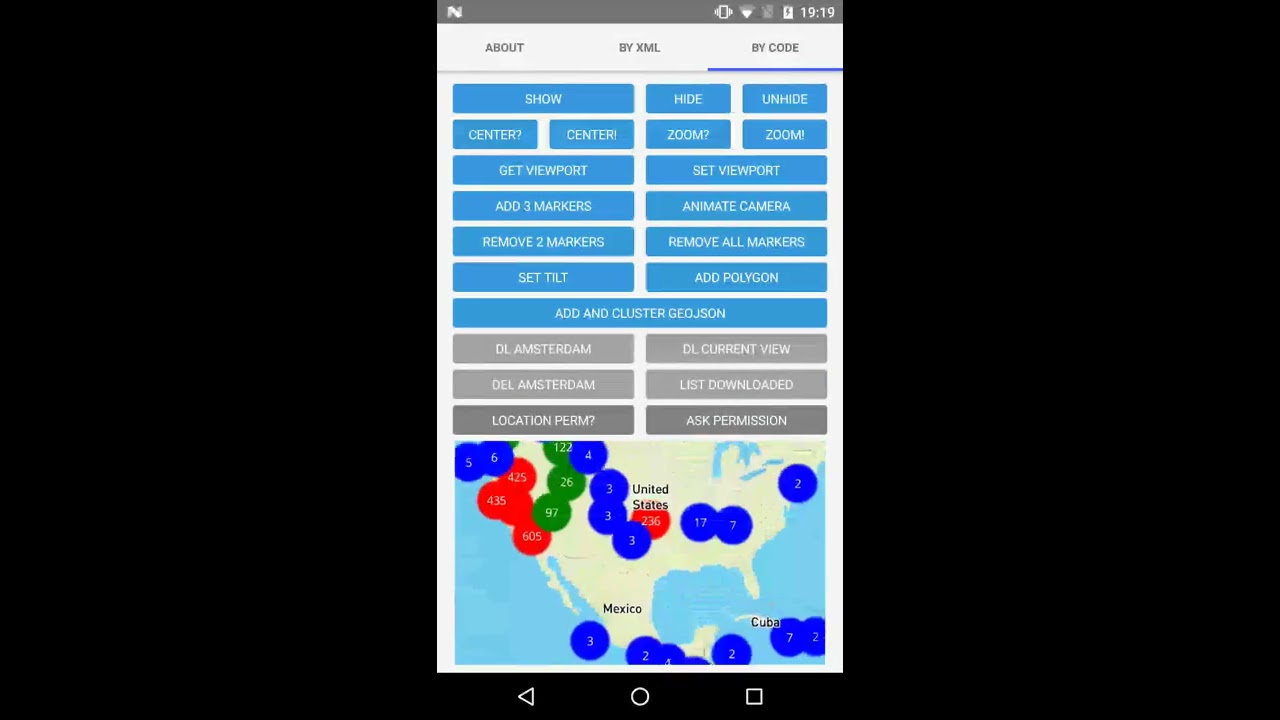Mapbox NativeScript demo