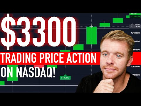 $3300 Day Trading Nasdaq Futures! PRICE ACTION!!