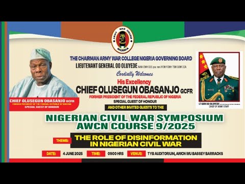 NIGERIAN CIVIL WAR SYMPOSIUM AWCN COOURSE 9/2025