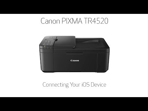 Canon PIXMA TR4520 - Connecting Your iOS Device
