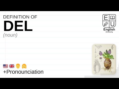 DEL meaning, definition & pronunciation | What is DEL? | How to say DEL