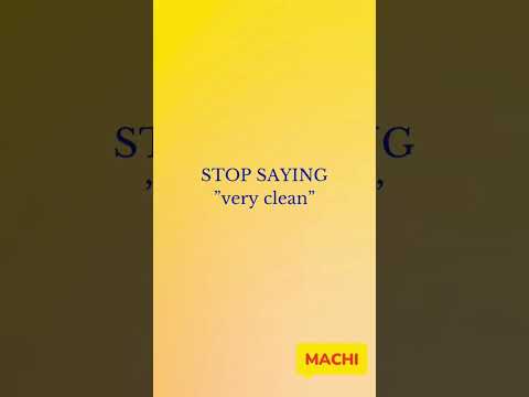 What is another word for very clean? #englishvocabulary #esl #english