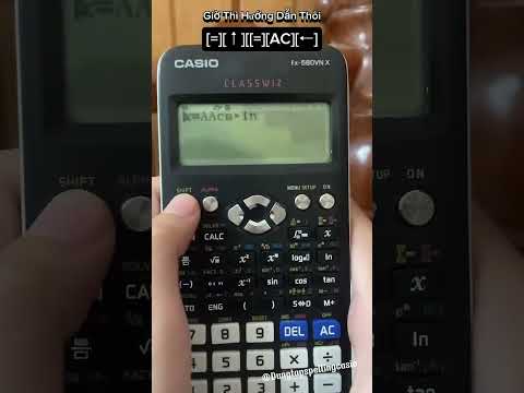 Ma trận Menu Trên Casio 580 VNX #580vnx #casio #tricks