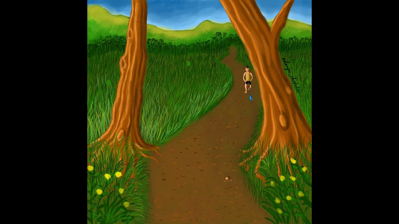 minimal 2d animation using krita software #animation #krita