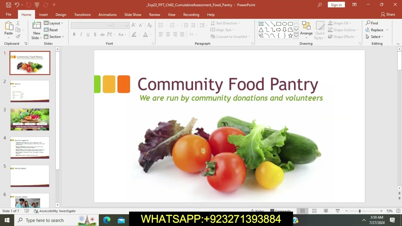 Exp22_PowerPoint_Ch02_CumulativeAssessment_Food_Pantry | PowerPoint_CumulativeAssessment_Food_Pantry