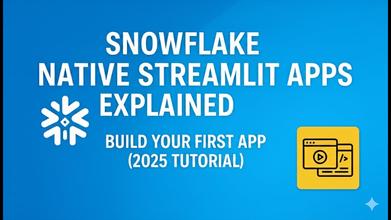 ​🔥 Build Snowflake Native Streamlit App in 9 Minutes! 🚀 Your First Data App (2025 Tutorial)