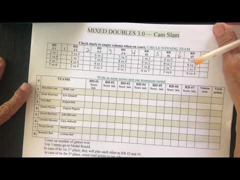 Round Robin Score Sheet