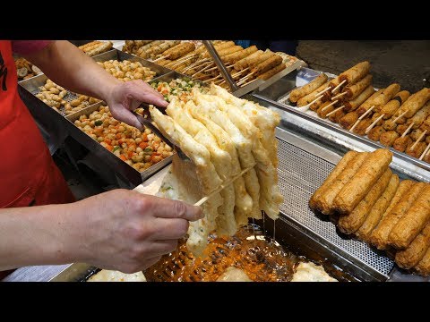 Amazing Skill of Fish Cake Master - Korean street food