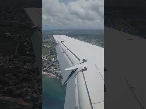 Barbados landing at grantley adams international airport