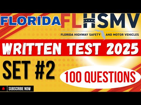 Florida Permit Test 2024 | Florida DMV Permit Test | Florida DMV Practice Test - 2 | 100 Questions