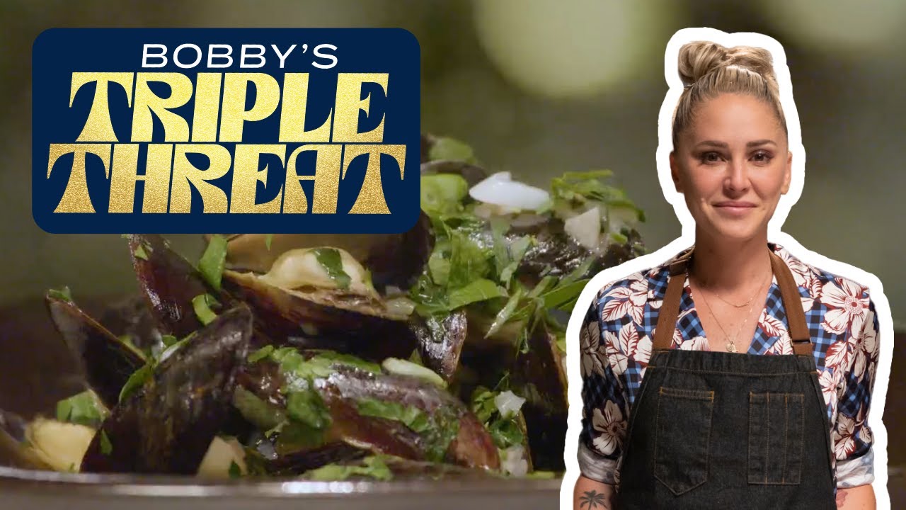 Brooke Williamson's Steamed Mussels | Bobby's Triple Threat | Food Network