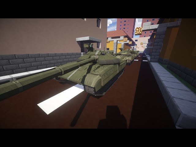 Mcheli content: Ukrainian T-64BM Bulat tank Minecraft Mod